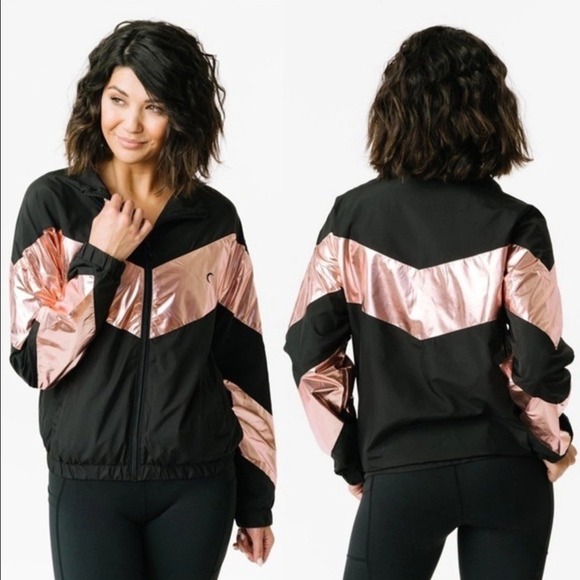 Zyia Active | Jackets & Coats | New Zyia Active Pink Shine Block Jacket ...